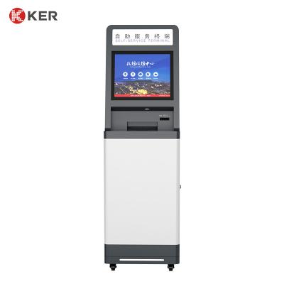 China 19 Inch Automatic Ticket A4 Document Printing Self Service Print Terminal Kiosk for sale