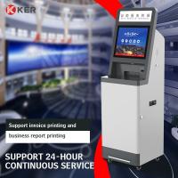 China 19 Inch Automatic Ticket A4 Document Printing Self Service Print Terminal Kiosk for sale