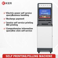 China 19 Inch Automatic Ticket A4 Document Printing Self Service Print Terminal Kiosk for sale