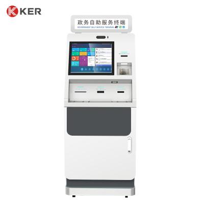 China Customized 23.8 Inch Public Service Terminal Self Service Print Terminal Kiosk for sale