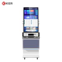 China Self-Service Kiosk Touch Screen Industrial Lcd Screen Ticket Multifunction Self Service Report Collect Terminal Kiosk for sale