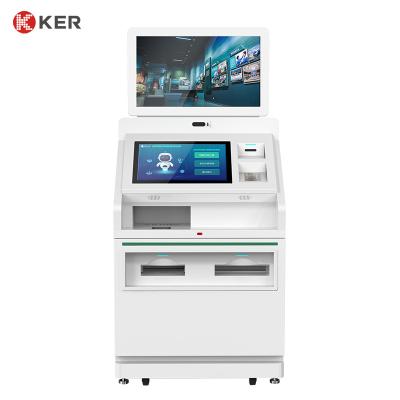 China Card Reader Dispenser All In One passport scanner touch screen self service print terminal Kiosk for sale