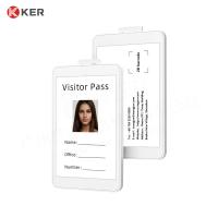 China Office Electronic Employee Digital Work Badge Access Control Employee Event name VIP Card ID Badge PVC NFC Card for sale