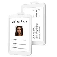 China Electronic badge nfc electronic label e-ink paper smart card office electronic employee badge no battery for sale