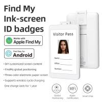 China Electronic badge nfc electronic label e-ink paper smart card office electronic employee badge no battery for sale
