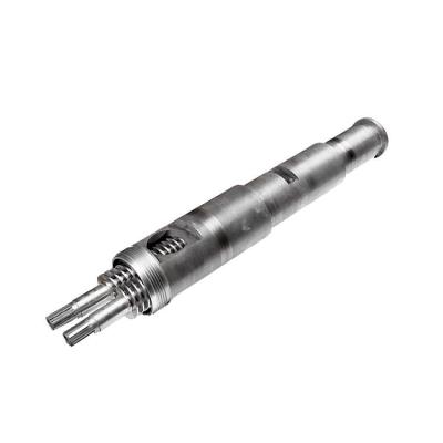 China Integral Conical Twin Screw And Barrel With 0.03-0.08mm Chrome Plating Thickness for sale