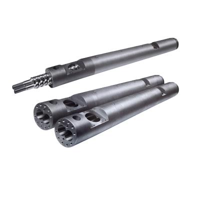 China Parallel Twin Screw and Barrel 45mm-220mm with Ra 0.4μm-0.6μm Surface Roughness for sale