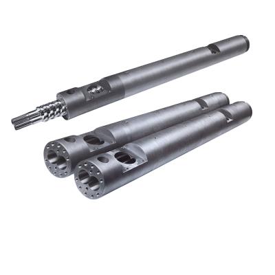 China Water Cooling Parallel Twin Screw and Barrel with 4 Heating Zones Ra 0.4μm-0.6μm Surface Roughness for sale