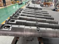 China Air Cooling Conical Twin Screw and Barrel with Chrome Plating and 500-10000mm Length for Extrusion Operations for sale