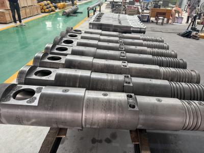 China Air Cooling Conical Twin Screw and Barrel with Chrome Plating and 500-10000mm Length for Extrusion Operations for sale