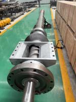 China Water-cooled Or Air-cooled Single Screw Extruder Screw Barrel with Barrel Diameter 35mm-500mm and Nitrided Layer Thickness 0.5-0.8mm for sale