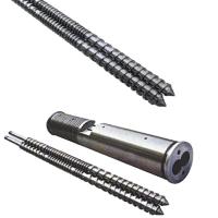 China Parallel Twin Screw and Barrel 45-220mm 0-600rpm 3kw Cooling for sale
