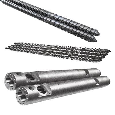 China Parallel Twin Screw and Barrel 0-600rpm HV950-1100 Ra0.4um for sale