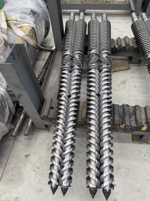 China Max Length 8000mm Twin-Conical Screw Assembly with Product Diameter 20-200mm and Chrome Plating Hardness HV 900-1000 for PVC Pipe for sale