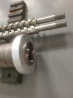 China Nitrided Parallel Twin Screw and Barrel with HV950-1100 Hardness and 5kw Barrel Heating Power for Polymer Extrusion for sale