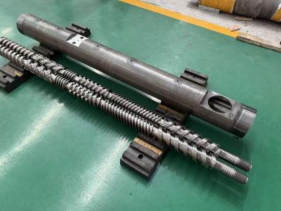 China Parallel Twin Screw and Barrel with Nitrided Treatment 4 Cooling Zones and Ra 0.4μm-0.6μm Surface Roughness for sale