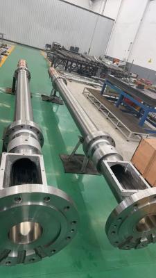 China Chrome Plating Single Screw Extruder Screw Barrel with Bimetallic Hardness HRC 58-62 and Ra0.4um Surface Roughness for High Performance for sale