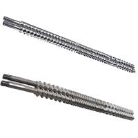 China High-Performance Parallel Twin Screw and Barrel with Nitriding Depth 0.5-0.8mm, HRC 58-62 Hardness, and 3kw Screw Cooling Power for sale