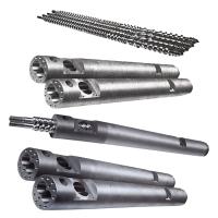 China Parallel Twin Screw and Barrel with 800 to 10000mm Screw Length, Air Cooling System, and HRC 58-62 Screw Hardness for sale