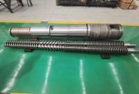 China Conical Twin Screw and Barrel with Excellent Corrosion Resistance HRC58-62 Hardness and 1-3 Cooling Zones for sale