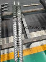 China Bimetallic Coating Conical Twin Screw and Barrel with 0.5mm-0.8mm Nitriding Depth for Long Lasting Performance for sale