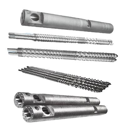 China Ra0.4um Surface Roughness Parallel Twin Screw and Barrel with 0-600rpm Screw Rotation Speed and Nitriding Treatment for sale