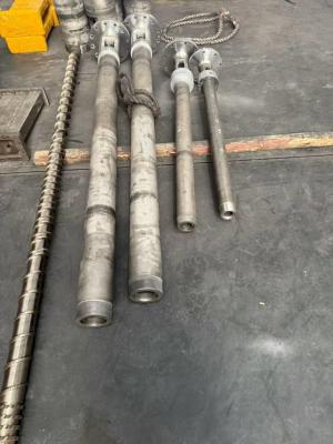 China Nitriding Treated 38CrMoAlA Single Screw Extruder Screw Barrel with 0.015mm Barrel Straightness for Long-Term Extrusion for sale