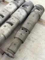 China Hydraulic Or Electric Motor Driven Conical Twin Screw and Barrel with Integral Barrel and 1000-10000mm Barrel Length for sale