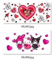 China Bpa Free Valentine'S Day UV DTF Tumbler Wraps ISO9001 SGS ROHS for sale
