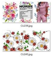 China UV DTF Cup Wrap Transfers 9.3*4.1 Inches For Metal Packaging for sale