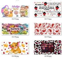 China UV DTF Cup Wrap Transfers 9.3*4.1 Inches For Metal Packaging for sale
