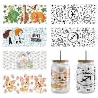 China Removable Decal UV DTF Cup Wrap Transfers Fade Resistant Waterproof for sale