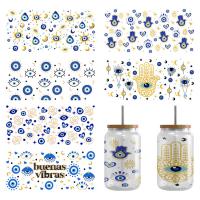 China Stretchable UV DTF Cup Wrap Transfers Label Waterproof 16oz 24oz 20oz 40oz for sale