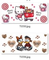 China Self Adhesive Glass Cup Wraps DTF UV Sticker Direct To Film Printing for sale