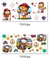China 20oz Glass Beer Can UVDTF Tumbler Sticker Decals UV DTF Cup Wrap Trans Waterproof for sale