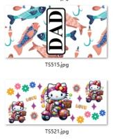 China 20oz Glass Beer Can UVDTF Tumbler Sticker Decals UV DTF Cup Wrap Trans Waterproof for sale