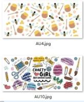 China Self Adhesive DTF Wraps UV Transfer Stickers High Heat Resistance for sale