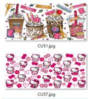 China Medium Peel Strength CMYK White UV DTF Cup Transfers Stickers Scratch Resistant for sale