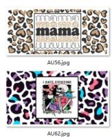 China Holiday Theme UV DTF Cup Wrap Transfers 16oz 20oz 24oz for sale