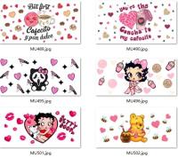China Digital UV Printing Polyester Film UVDTF Cup Wraps DTF Tumbler Wraps Inkjet Printing for sale