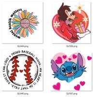 China UV Ink AB Film Valentine'S Day Sticker DTF UV Weatherproof for sale