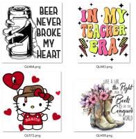 China UV Ink AB Film Valentine'S Day Sticker DTF UV Weatherproof for sale