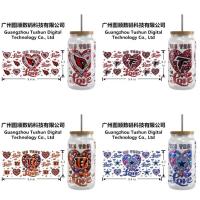 China UVDTF packaging custom UV transfer stickers 16oz cup sleeve 20oz stickers DTF transfer stickers waterproof labels for sale