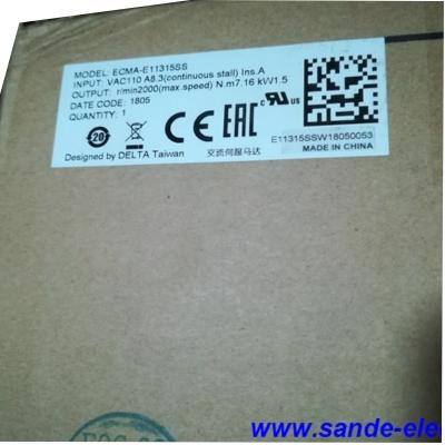 China Delta ECMA-E11315SS AC Servo Motor Driver Kit 1.5kw 2000rpm 7.16Nm for sale