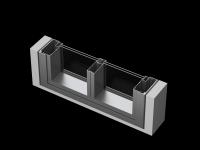 China Tempered Glass Aluminium Curtain Wall System Corrosion Resistance For Community House for sale