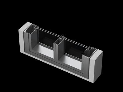 China Tempered Glass Aluminium Curtain Wall System Corrosion Resistance For Community House for sale