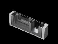 China 100mm Curved Glass Curtain Wall Thermal Resistance Triple Layer Protection For Coastal Construction for sale