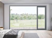 China Hinged Design Aluminium Window And Door Dustproof Smooth Operation Aluminium Casement Door for sale