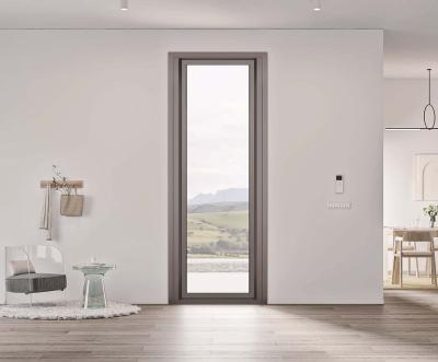 China Sleek Aluminium Casement Door Space Saving Design With Optimal Insulation for sale