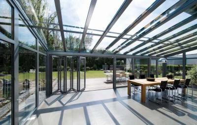 China Anti Static Folding Door System Seamless Space Division With Effortless Operation for sale
